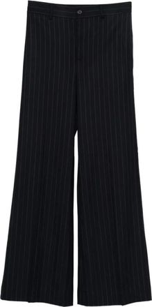 Ralph Lauren Femme, Pantalons, Bleu, Taille: 36 FR Welrette Full Length Pleated