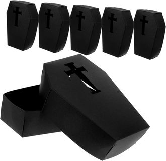 Cabilock Halloween-süßigkeitenhalter in Sargform 6 Leckerli-boxen Zur Aufbewahrung Von Kleinen Süßigkeiten