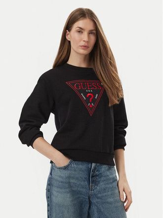 Guess Sweatshirt W6BQ16 K6064 Schwarz Regular Fit