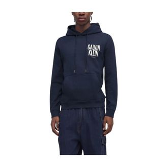 Calvin Klein Sweat &agrave; capuche &agrave; enfiler - Homme - Sweatshirts et sweats &agrave; capuche - Bleu - Taille: XL