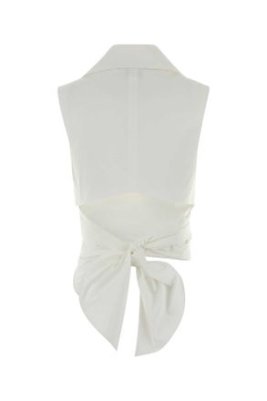 Patou Draped Blouse - White