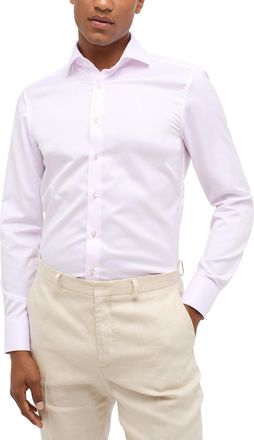 Eterna Male Luxury Shirt unifarben Slim FIT 43_H_1/1, 1/1, rosa