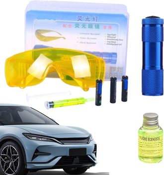 Generic Kit mit fortschrittlichem UV-Lecksucher f&uuml;r Wechselstrom-Systeme - K&auml;ltemittel-Gasleckfinder mit hoher Empfindlichkeit, funktioniert mit R134A und R12