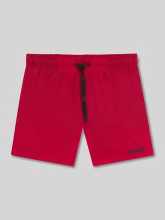 HUGO BOSS Badeshorts mit Label Print Modell HAITI