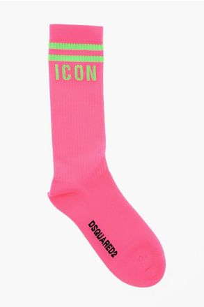 Dsquared2 ICON Long Ribbed Fluorescent Socks size 40