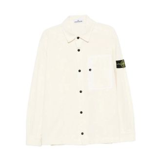 Stone Island Homme, Chemises, Beige, Taille: S Surchemise V0093