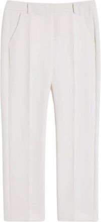 Max Mara Femme, Pantalons, Beige, Taille: 44 FR Wkdrana Cropped Pantalons