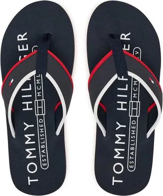 Tommy Hilfiger Zehentrenner Tumble Beach Sandal FM0FM05710 Dunkelblau