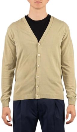 Daniele Fiesoli Homme, Pulls, Beige, Taille: XL Cardigan