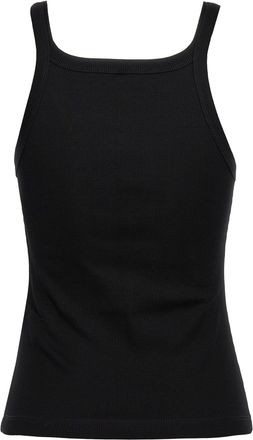 Fendi Logo-Embroidered Tank Top - Black