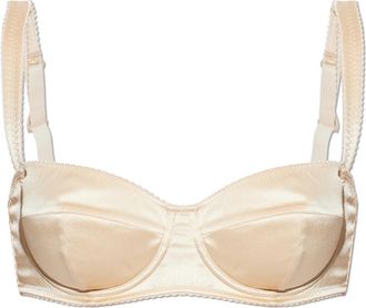 Dolce & Gabbana Silk Balconette Bra - - Underwear - Damen - Beige - 70B EU