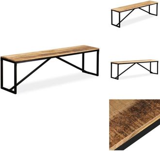 vidaXL Vidaxl - Banc Bois de manguier massif 160x35x45 cm - Banc Industriel - Banc Entrée - Banc Bois Massif - Mobilier Vintage - Chaise Industrielle