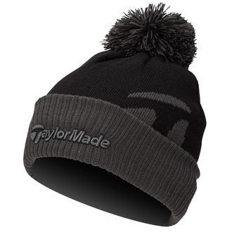 TaylorMade Herren Tm Bobble, 2024 Beanie-Mütze, Schwarz, Einheitsgröße