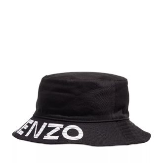 Kenzo Caps & M&uuml;tzen - Bucket Hat Reversible - Gr. S - in Schwarz - f&uuml;r Damen