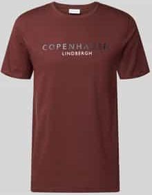 Lindbergh T-Shirt mit Label-Print Modell Copenhagen