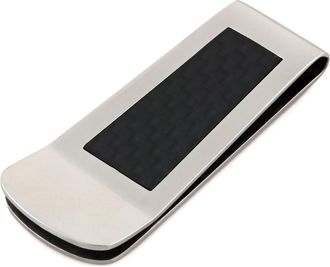 DonDon Herren Geldscheinklammer Carbon-Look