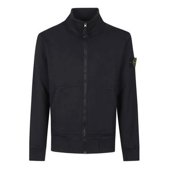 Stone Island Homme, Sweatshirts et sweats à capuche, Noir, Taille: XL Cardigan Zippé