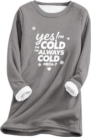 Generic sous Pull Femme Haut Thermique Femme sous Pull Thermique Femme Doux Glamour D&eacute;bardeur Thermique &Eacute;pais Col Rond en Polyester Top Chaud Et Tendance pour