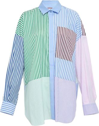 Enfold chemise rayée à manches longues - Bleu