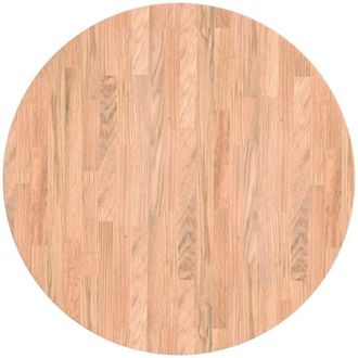 vidaXL Plateau de table Marron clair Ø 60 x 2.5 cm Chêne massif vidaXL