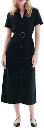 Caroll Femme 251r-rlaurine Robe, Black Beauty, 42 EU