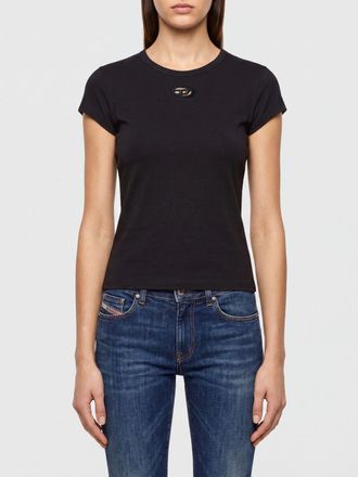 Diesel T-shirt coupe slim en coton avec logo Oval D