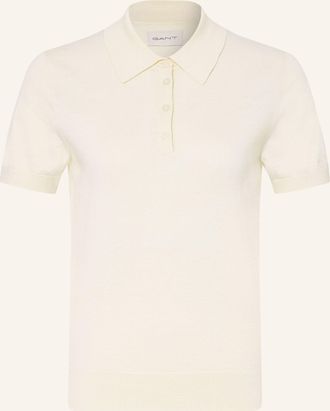 GANT Strick-Poloshirt weiss