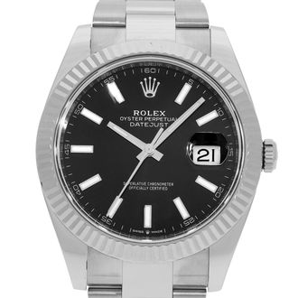 Rolex Uhren - Datejust - Gr. unisize - in Schwarz - f&uuml;r Damen