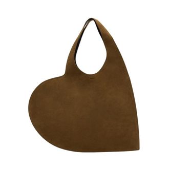 Coperni Double Heart Tote - - Bags - Damen - Braun - ONE SIZE