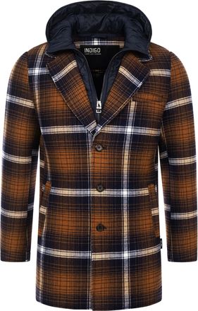 Indicode Herren INApostolos Softshell-Mantel mit Kapuze | Herrenmantel Winter Mantel Jacke M&auml;nner Navy, XXL