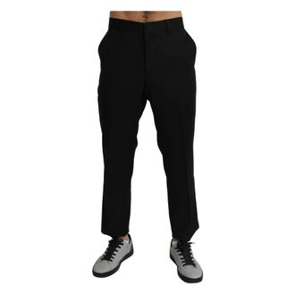 Dolce & Gabbana Homme, Pantalons, Noir, Taille: 3XL Pantalon &Eacute;l&eacute;gant Slim Fit Formel