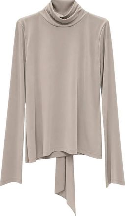 Meimeij Haut &agrave; manches longues - Femme - Tops - Beige - Taille: 36 FR