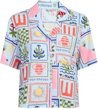 Object Chemise imprim&eacute;e &agrave; manches courtes