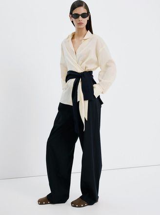 Mango Chaussures cuir clout&eacute;es sable - Femme - 36 - MANGO