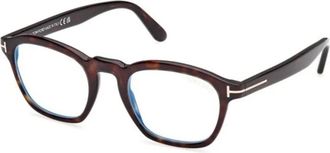 Tom Ford Homme, Accessoires, Brun, Taille: 51 MM Monture optique ronde