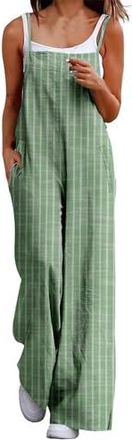 Generic Salopette d&eacute;t&eacute; ample pour femme Grande taille - Salopette pour femme - Salopette grande taille &agrave; bretelles Salopette d&eacute;t&eacute; &agrave; bretelles Salopette ample 