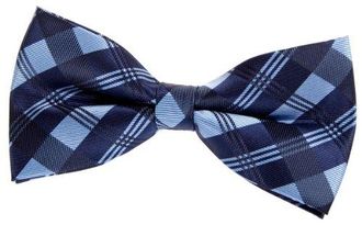 Retreez Noeud papillon pr&eacute;-nou&eacute; en microfibre avec motifs &eacute;cossais 12,7 cm - Bleu - Taille Unique