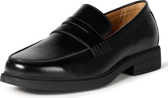 Amazon Essentials Herren Mokassins mit Kleidern, Schwarz Kunstleder, 39.5 EU