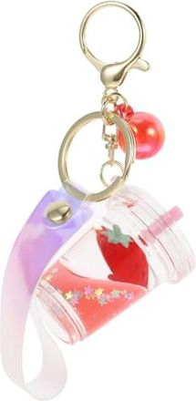 Valiclud 1 porte-cl&eacute;s en acrylique avec motif fruit et liquide Quicksand