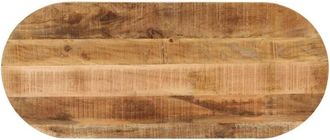 vidaXL Dessus de table 140x60x2,5cm ovale bois massif de manguier brut Vidaxl