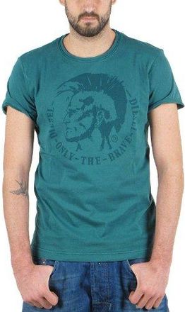 Diesel T-Shirt - Manches Courtes - Homme Gris Gris - - Small