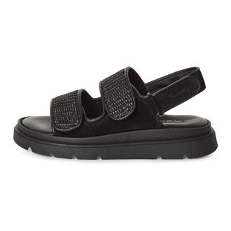 Tamaris Femme, Chaussures, Noir, Taille: 38 EU Sandales plates