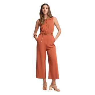 Kocca Femme, Combinaisons et Ensembles, Orange, Taille: 42 FR Pantalon fluide avec coupe droite