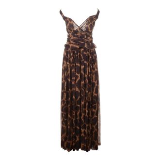 Dolce & Gabbana Damen, Kleider, Braun, 3XLGr&ouml;&szlig;e