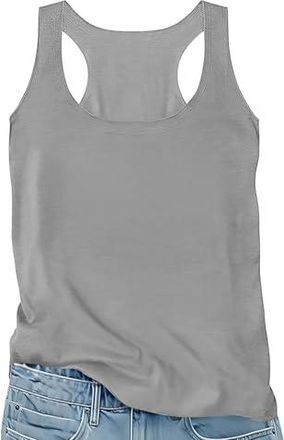 Generic Debardeur Femme Chic et &eacute;l&eacute;gant Chemisier sans Manche Imprim&eacute; D&eacute;bardeur Crop Top Ete Haut Chic et Elegant Caraco Vetement Femme Tee Shirt sans Manche 