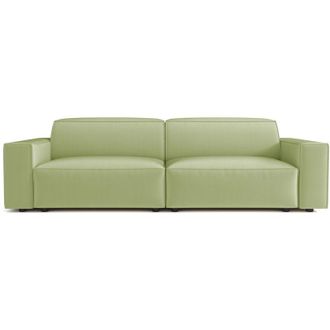 KAISER Modernes, modulares Zweisitzersofa California Hellgr&uuml;n 244 cm