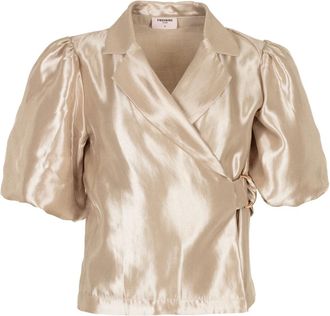 Freebird by Steven Femme, Blouses et Chemises, Jaune, Taille: 40 FR Goud Brightly Blouse