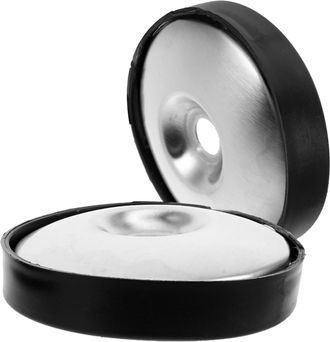 Pretyzoom Angelstuhl Beinschutz aus Edelstahl und Kunststoff 8cm Klauenfu&szlig; Fu&szlig;abdeckung Rutschfester Angelhocker Zubeh&ouml;r f&uuml;r Outdoor Angeln