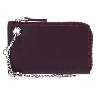 Marc Jacobs Womens The Coin Purse Charm Wallet, Dark Plum