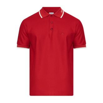 Burberry Evan Cuff Polo - - Tops - Herren - Rot - XS